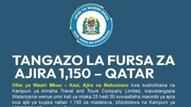 Fursa za Ajira 1150 Qatar 2026